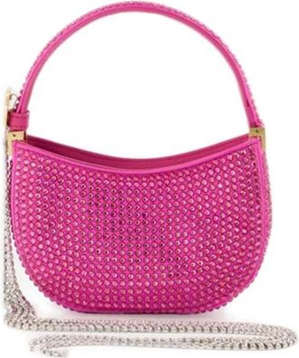 Magda Butrym Hobo Bags - Micro Vesna Hobo Bag - Pink - Strass - Gr. unisize - in Rosa - für Damen