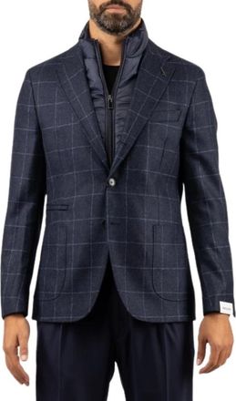 Paoloni Ma&szlig;geschneiderter Blazer - - Jackets - Herren - Blau - M