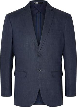 Selected SELETED HOMME Slhregular-Will Linen BLZ Noos Veste, Blazer Bleu Marine, 50