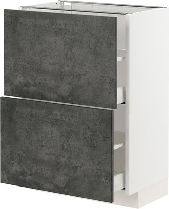 IKEA METOD / MAXIMERA Unterschrank mit 2 Schubladen