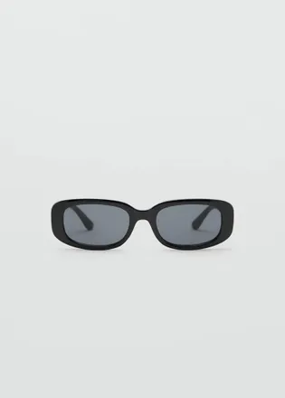 Mango Lunettes de soleil monture rectangulaire noir - Femme - Taille unique - MANGO