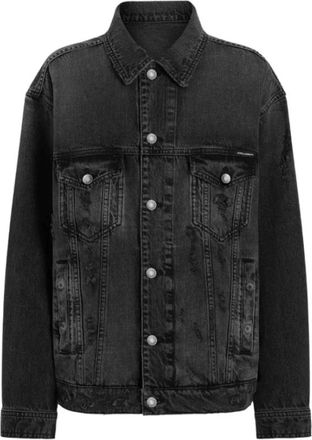 Dolce & Gabbana Femme, Vestes, Noir, Taille: 36 FR Veste en jean