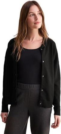 Cecil B253907 Cardigan collège, Noir, L Femme
