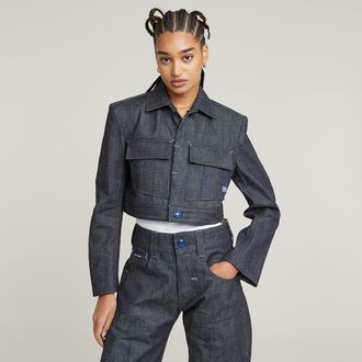 G-Star Origins 3D Selvedge Jacke - Dunkelblau - Damen