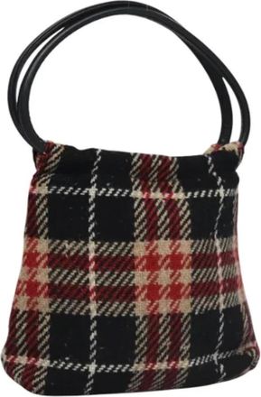 Burberry Pre-owned Laine sacs-main - Femme - Pre-owned - Rouge - Taille: ONE Size