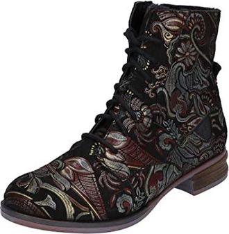 Josef Seibel Femme Bottines &agrave; Lacets Sanja 01, Dame Bottines,Largeur G (Normale),Semelle int&eacute;rieure Amovible,Noir (Schwarz),38 EU / 5 UK