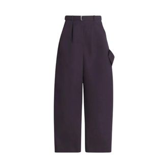 Lanvin Femme, Pantalons, Bleu, Taille: 38 FR Élégant Pantalon H24