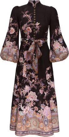 Zimmermann Femme, Robes, Multicolore, Taille: 38 FR Luna Button Midi Dress