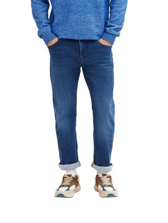Tom Tailor Herren 1032793 Josh Regular Slim Jeans Mit Freefit-Stretch, 10119 - Used Mid Stone Blue Denim, 36W / 34L EU