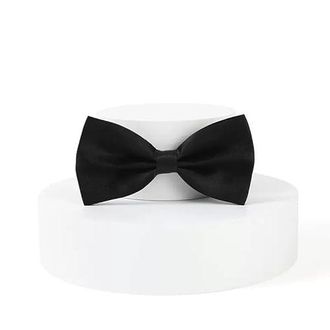 Generic Noeud Papillon Formel Homme Mariage Groomsmen Mari&eacute; Double Couche Bordeaux Noir Sangle R&eacute;glable, noir, 13.0 X 6.5 Centimeters