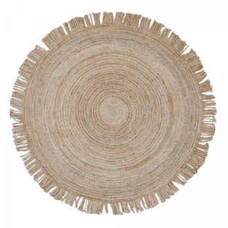 Un amour de tapis Tapis rond tiss&eacute; main DIAMETRE 200 JT SATCH beige, tapis jute artisanal