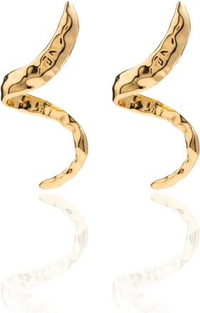 Federica Tosi Femme, Accessoires, Jaune, Taille: ONE Size Snake Earring