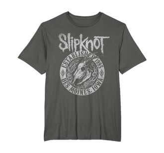 Slipknot Damen Iowa Totenkopf 1995 T-Shirt, Schwarz, S, Klassische Passform, Kurzarm, Crew-Ausschnitt, Small