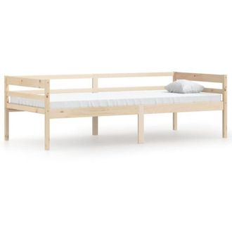 Les Tendances Lit banquette Bois de pin massif 90x200