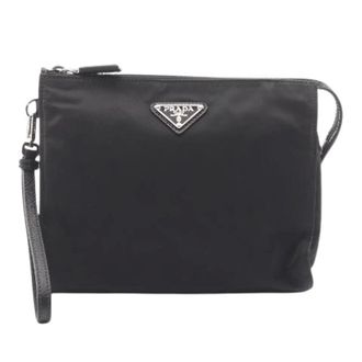 Prada Pre-owned Sac pochette Re-Nylon Tessuto Saffiano - Homme - Pre-owned - Noir - Taille: ONE Size