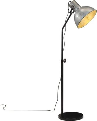 vidaXL Lampadaire 25 W argent vintage 30x30x90-150 cm E27 vidaXL