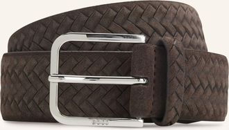 HUGO BOSS Flechtg&uuml;rtel Madison Aus Leder braun