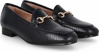 Lince Lince Mocasin Comodo | Semelle en caoutchouc | Semelle int&eacute;rieure en gel | I03554 | Fabriqu&eacute;es en Espagne, Cuir Piton noir, 40 EU