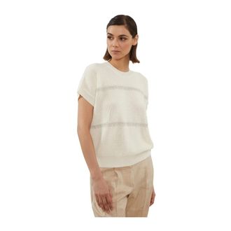 PESERICO S99179F07 Rundhalspullover - - Knitwear - Damen - Beige - M