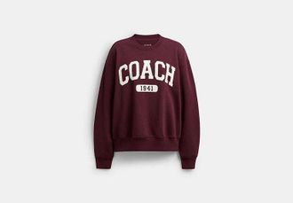 Coach Sportliches Signature-Boyfriend-Sweatshirt mit Rundhalsausschnitt