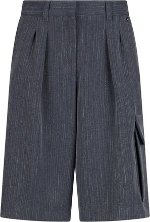 Liu Jo short court à rayures - Bleu