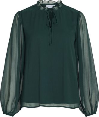 Vila Vifalia V-Neck Tie L/S Top - Noos