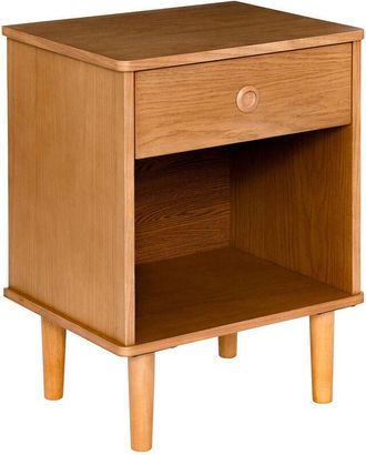 Atmosphera Atmosphera - Table de chevet avec espace de rangement et tiroir charlie, 44,5 x 35 x 61 cm