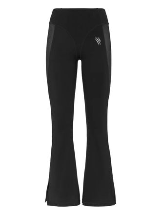 Plein Sport legging à coupe évasée - Noir
