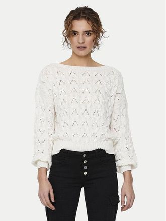 Only Pullover Brynn 15222853 Wei&szlig; Regular Fit