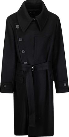Cini Manteau Au Genou - Noir