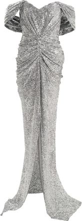 Ana Radu off-shoulder maxi dress - Argent