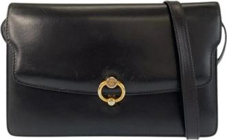 Gucci Sac bandouli&egrave;re en cuir Pre-owned - Femme - Pre-owned - Noir - Taille: ONE Size
