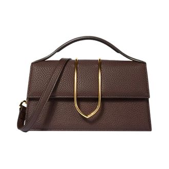 Jacquemus Braune Leder Umh&auml;ngetasche - - Bags - Damen - Braun - ONE SIZE