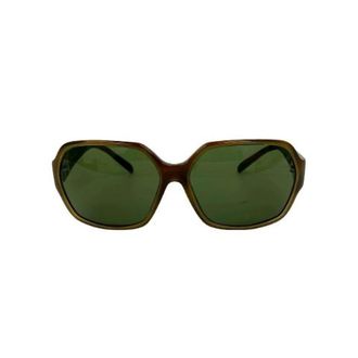 Prada Lunettes de soleil en plastique Pre-owned - Femme - Pre-owned - Vert - Taille: ONE Size