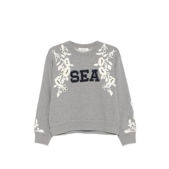 Sea New York Floral-embroidered Sweatshirt