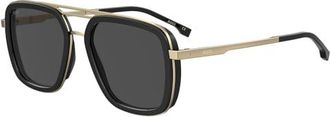 BOSS Boss Lunettes de Soleil 1235/S BLACK/GREY 55/19/145 homme
