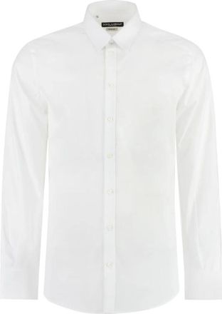 Dolce & Gabbana Homme, Chemises, Blanc, Taille: 5XL Chemise Classique Boutonn&eacute;e