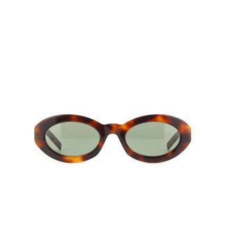 Saint Laurent Elegante ovale Sonnenbrille - - Accessories - Damen - Braun - ONE SIZE