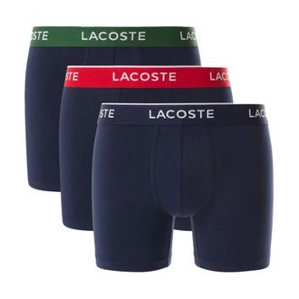 Lacoste Homme, Sous-v&ecirc;tements, Bleu, Taille: XL Boxers en Coton Stretch - Tripack