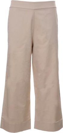 Alpha Studio Femme, Pantalons, Beige, Taille: 42 FR Garconne Wide Pantalons