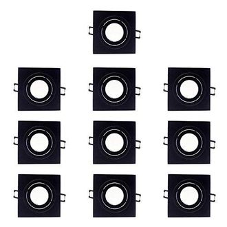 Wonderlamp Classic à Encastrer Moderne 10 Unités, Noir