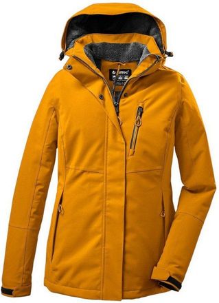 Killtec Winterjacke KOW 140 mit Kapuze (wasser- und winddicht) dunkelsenf gelb Damen