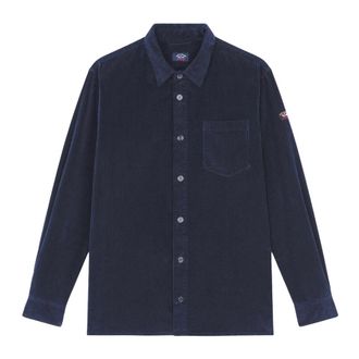 Paul & Shark Overshirt aus Baumwollsamt - - Shirts - Herren - Blau - S