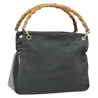 Gucci Pre-owned Nylon Handtasche - - Pre-owned - Damen - Grau - ONE SIZE