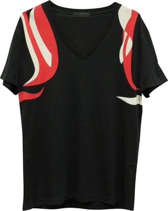 Alexander McQueen t-shirt imprimé spirale - Noir