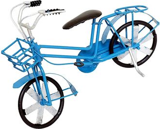 NUOBESTY DOITOOL Lebendiges Kleiner Fahrradmodell aus Robustem Metall Blaues Retro Fahrrad Deko zur von Kreativit&auml;t und Hand Auge Koordination Kompakte Wohndek