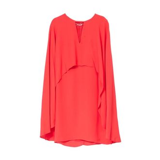 Karl Lagerfeld Kurzes Party Cape Kleid - - Dresses - Damen - Rot - S