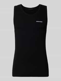 Pegador Tanktop mit Logo-Stitching und Rundhalsausschnitt