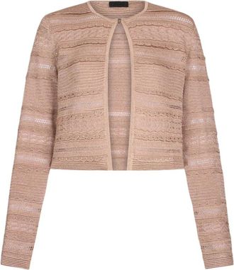 Liu Jo Femme, Pulls, Beige, Taille: 40 FR Cardigan
