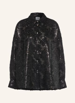 Bogner Bluse Mit Pailletten schwarz